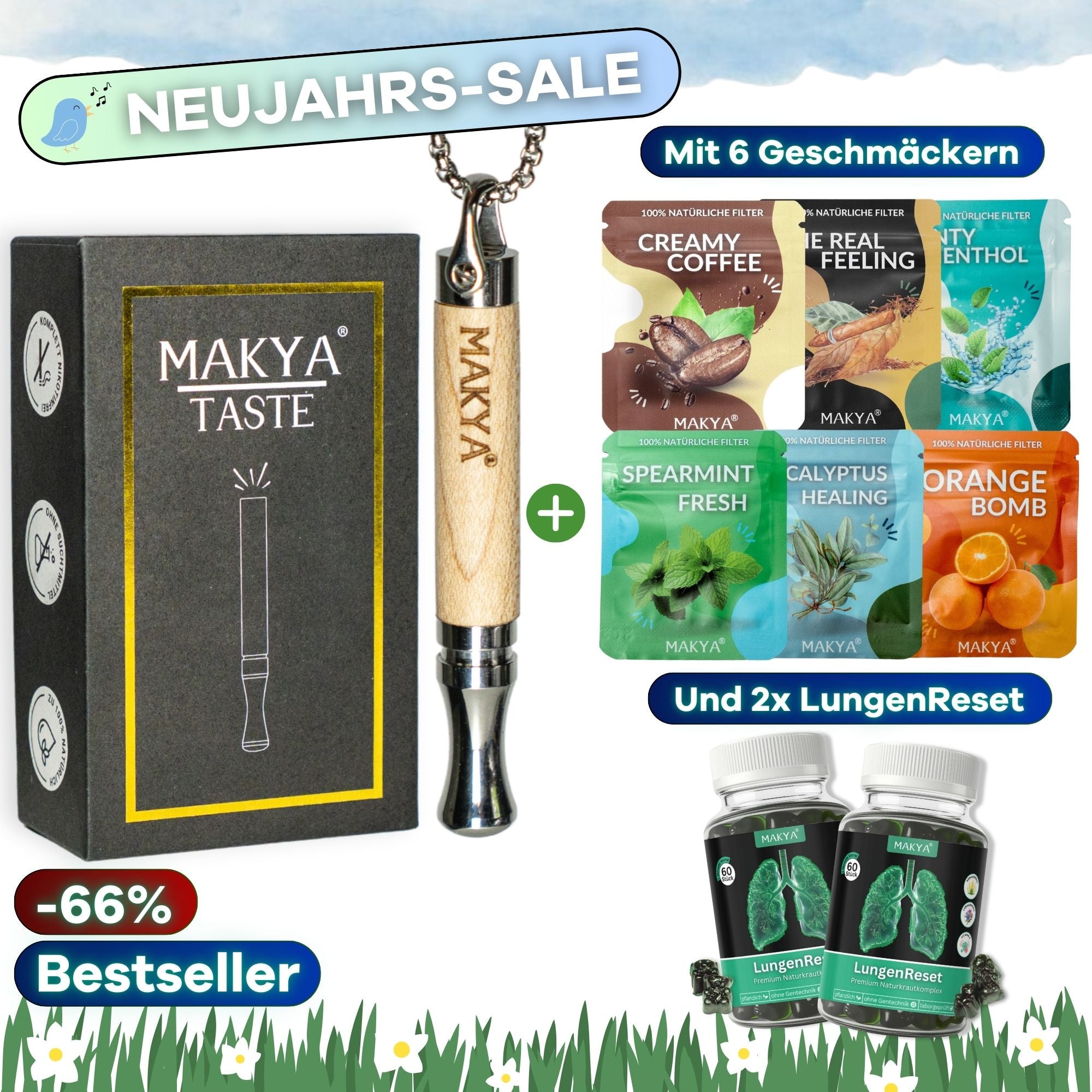 Makya Taste Frühjahrs Set 2 - Natürliche Rauchentwöhnung